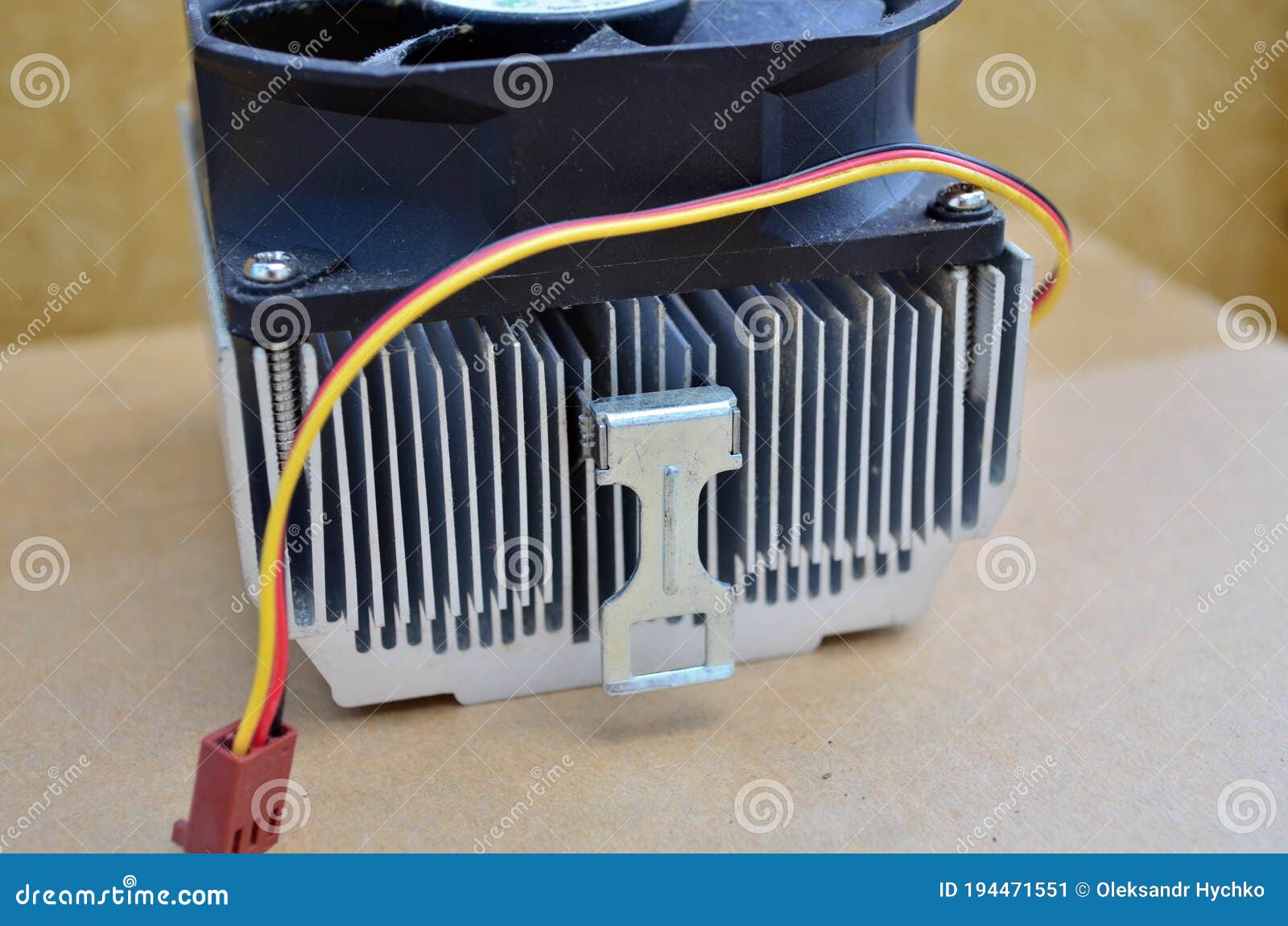 Cpu Cooling Cooler with Heatsink Stock Image - Image of cool ...