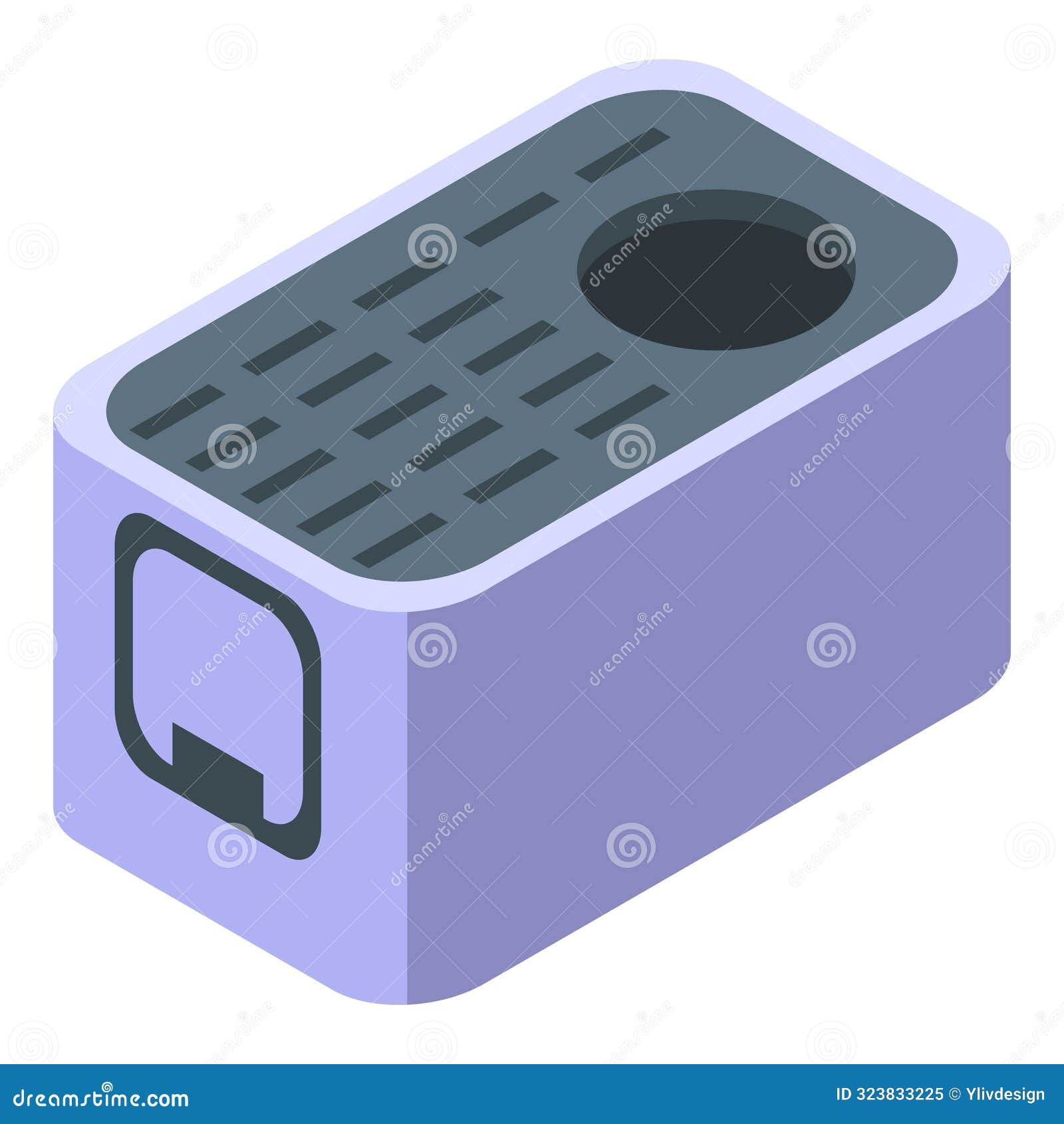 Computer Processing Unit Cooling System Isometric View Stock Vector ...