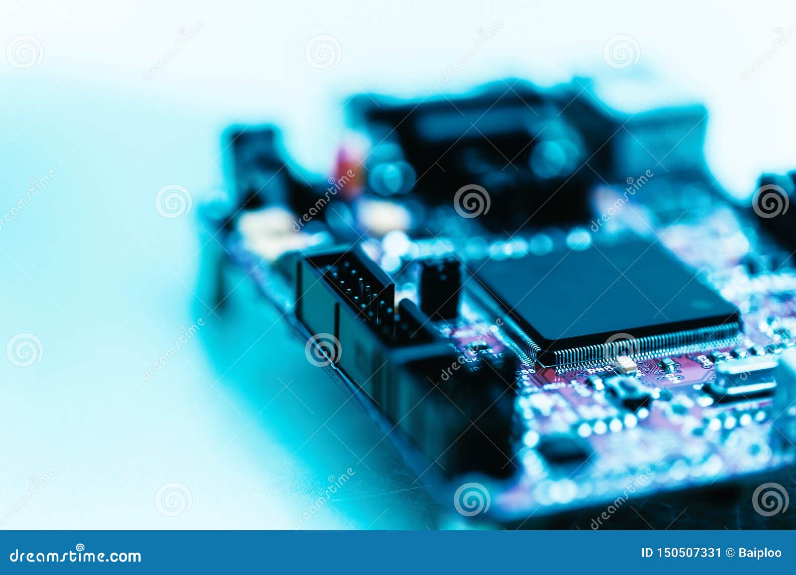 Electronic Circuit Board Concept of Modern and High Technology with ...