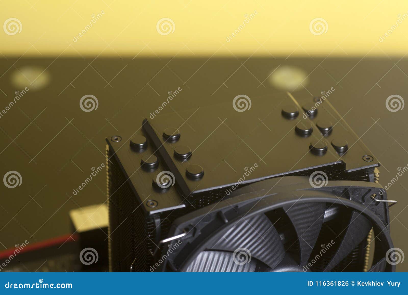 CPU fan processor cooler stock photo. Image of item - 116361826