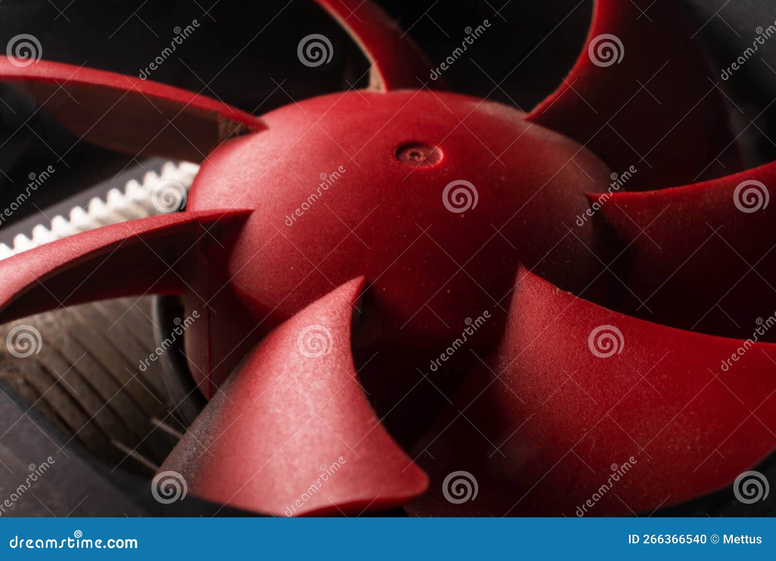 CPU Fan Red Color. Cooling Ventilation System for Computer Mounted on ...