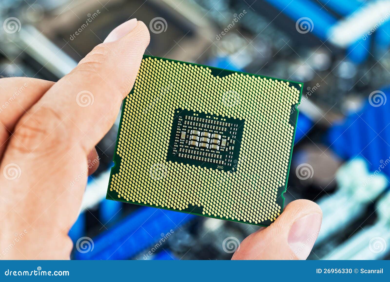 CPU in hand stock photo. Image of computing, human, mainframe - 26956330