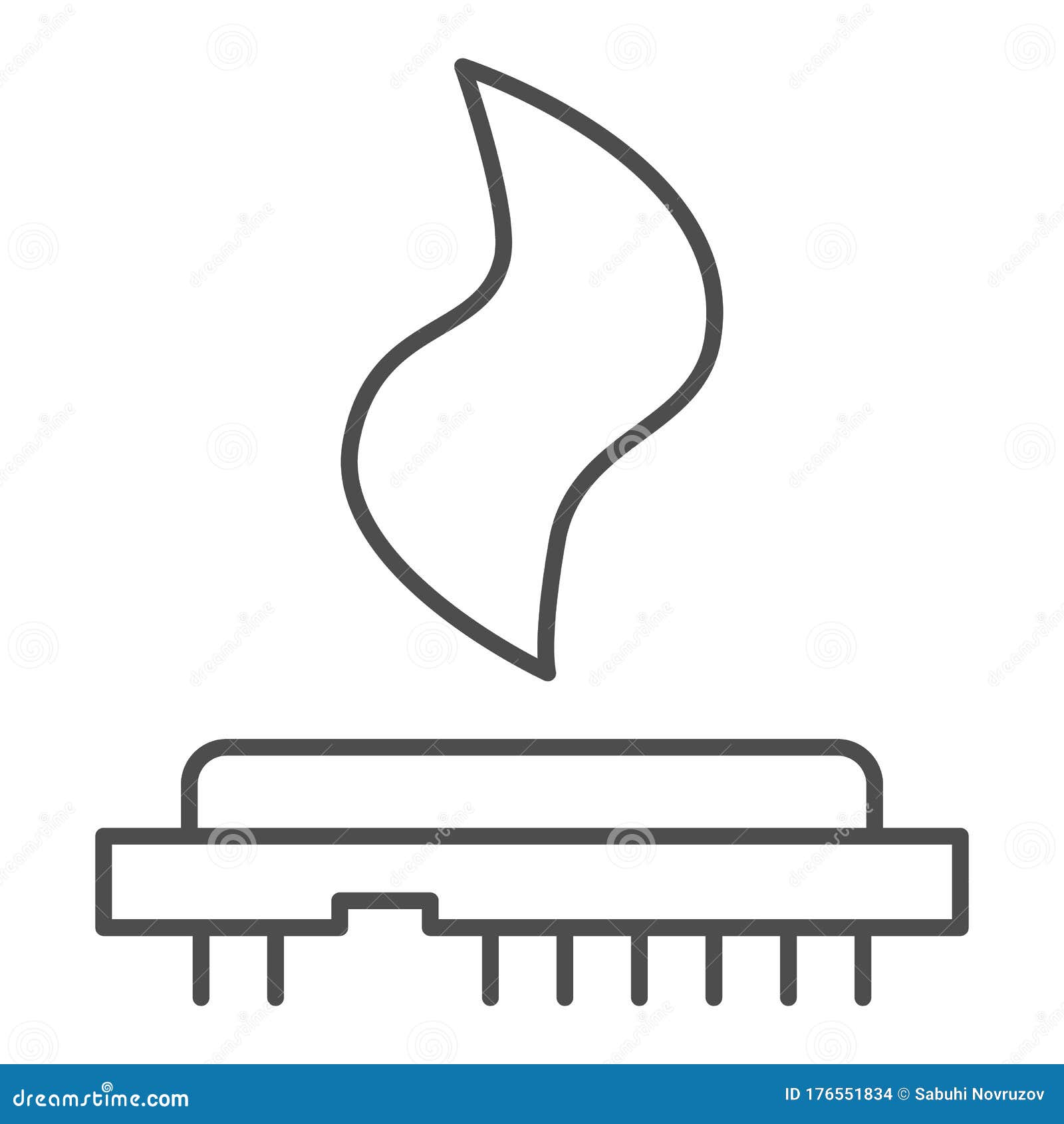 CPU Heat Thin Line Icon. Processor Temperature, Microchip Overheating ... CPU Heat Thin Line Icon. Processor Temperature, Microchip Overheating ...