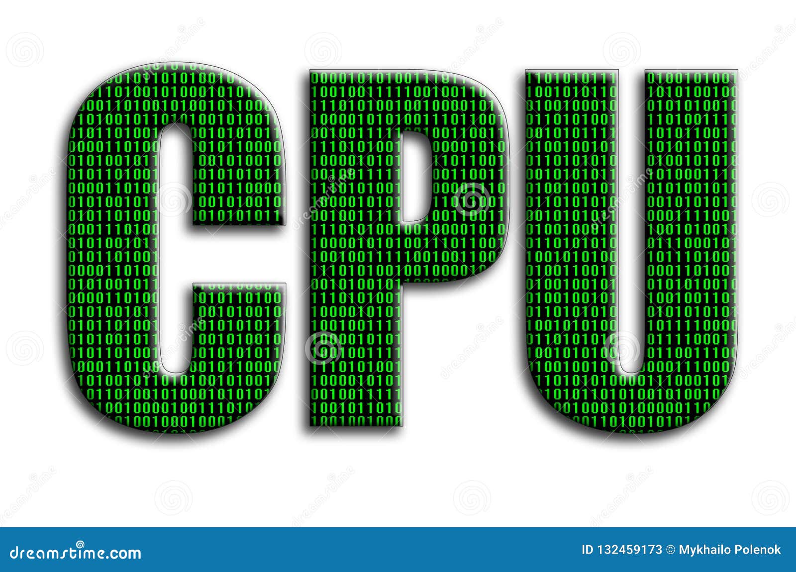 CPU. the Inscription Has a Texture of the Photography, Which Depicts ...