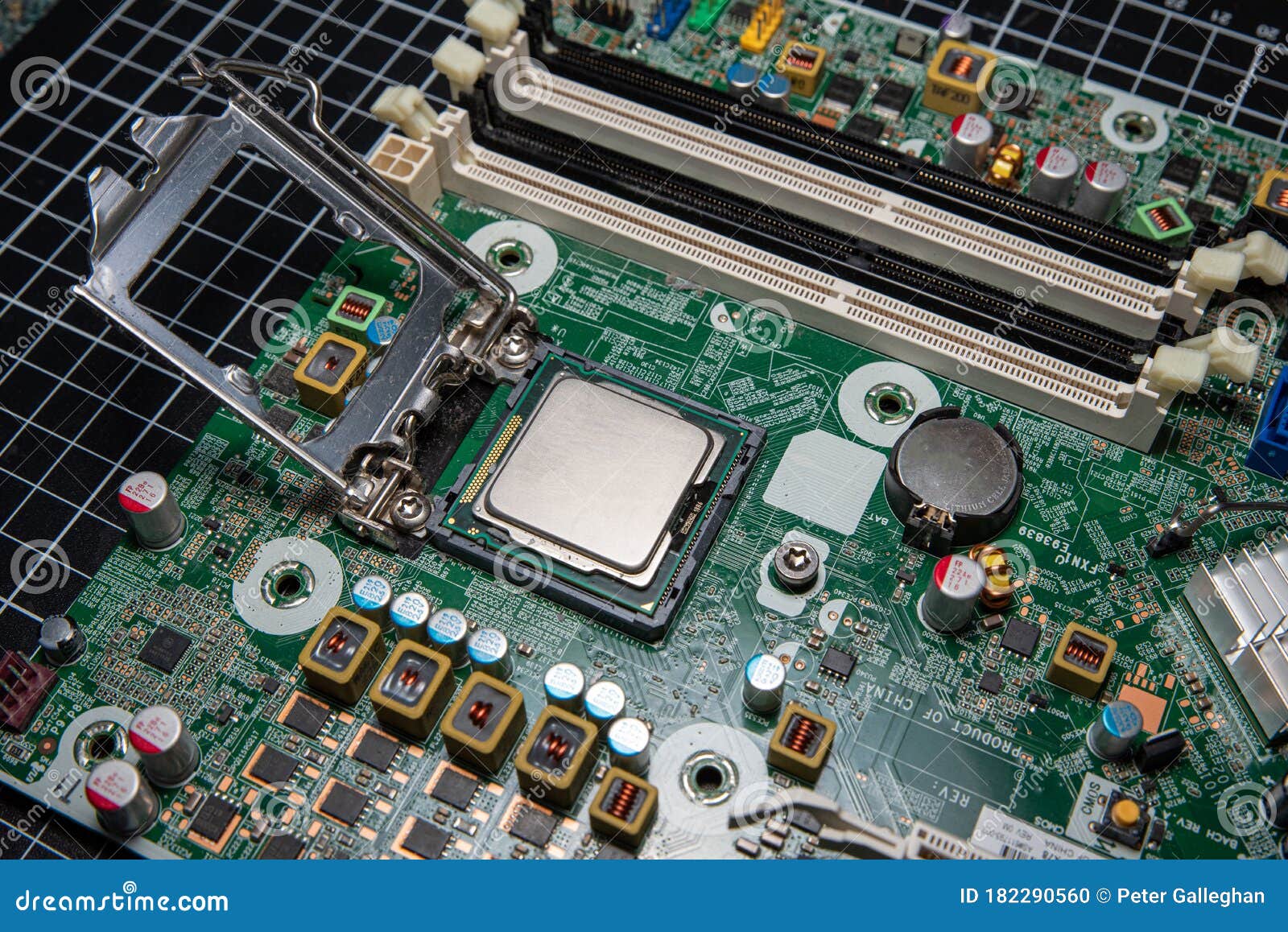 Green Motherboard Circuit Stock Image | CartoonDealer.com #12668593