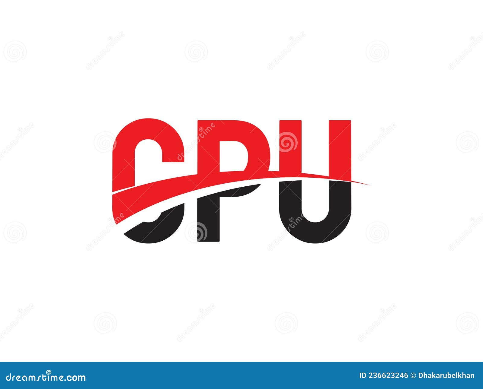 CPU Letter Initial Logo Design Vector Illustration Stock Vector ...