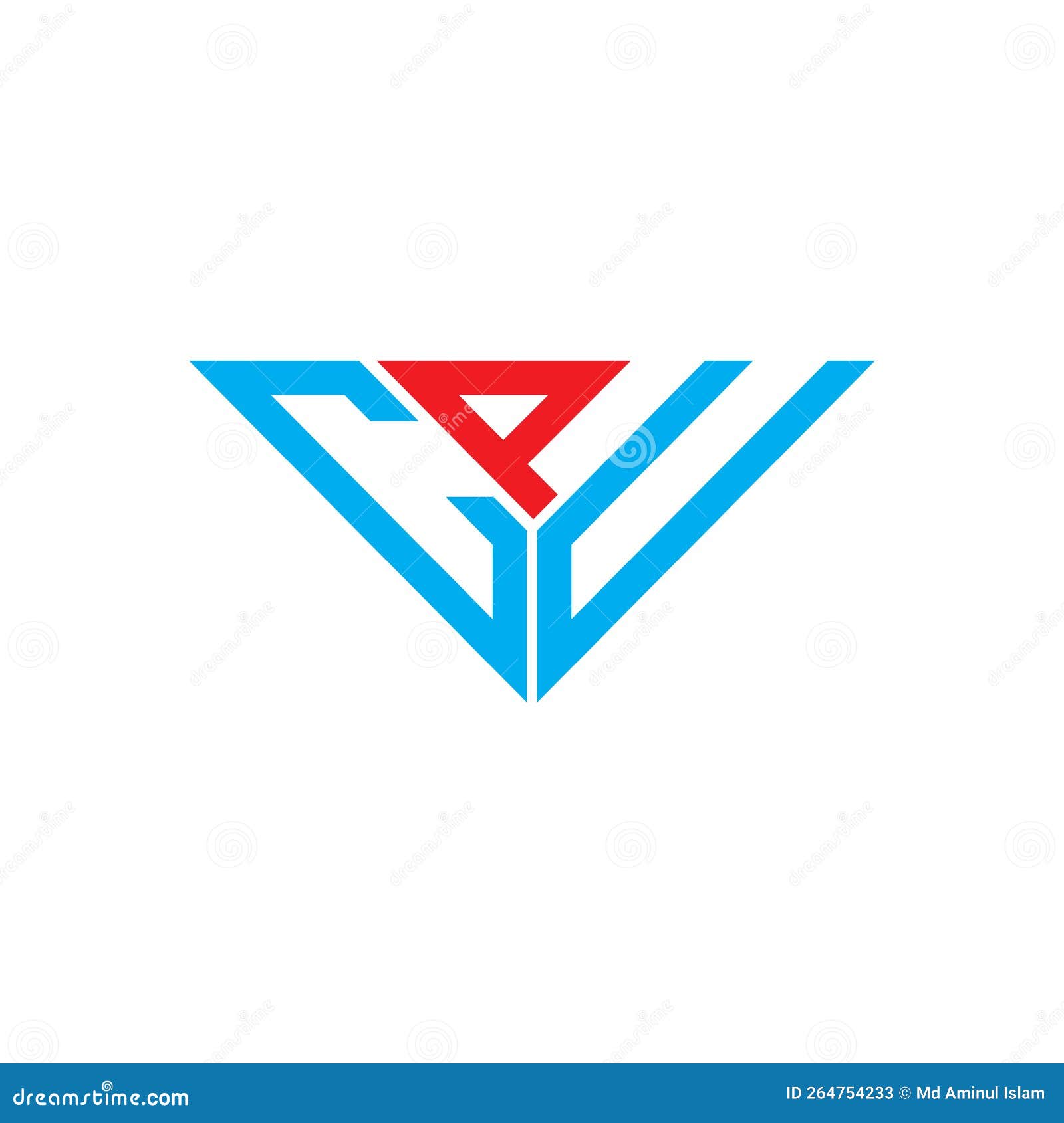 CPU Letter Logo Creative Design with Vector Graphic, Stock Vector ...