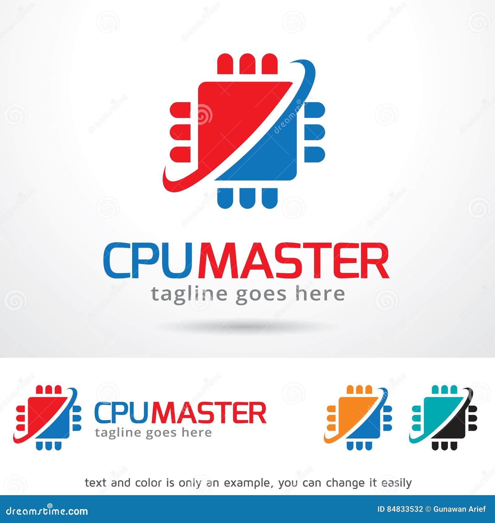 CPU Logo Template Design Vector Stock Vector - Illustration of ...