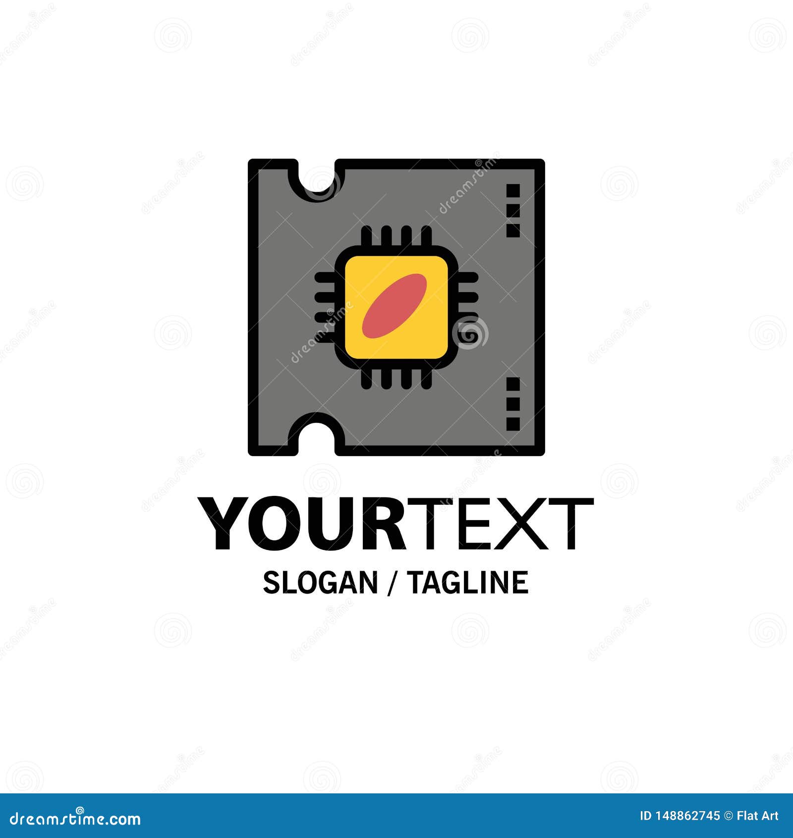 CPU, Microchip, Procesador, Procesador Chip Business Logo Template ...