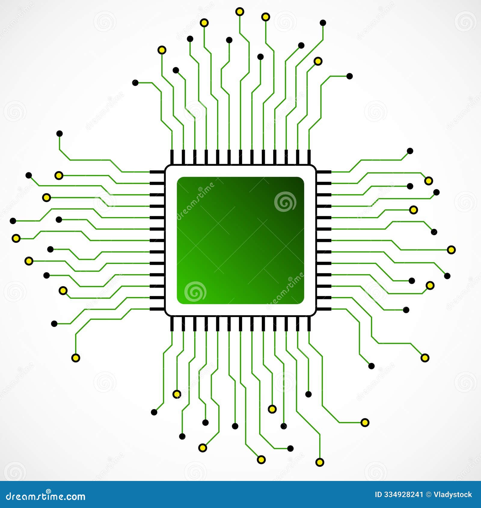 Cpu. Microprocessor. Microchip Stock Illustration - Illustration of ... Cpu. Microprocessor. Microchip Stock Illustration - Illustration of ...