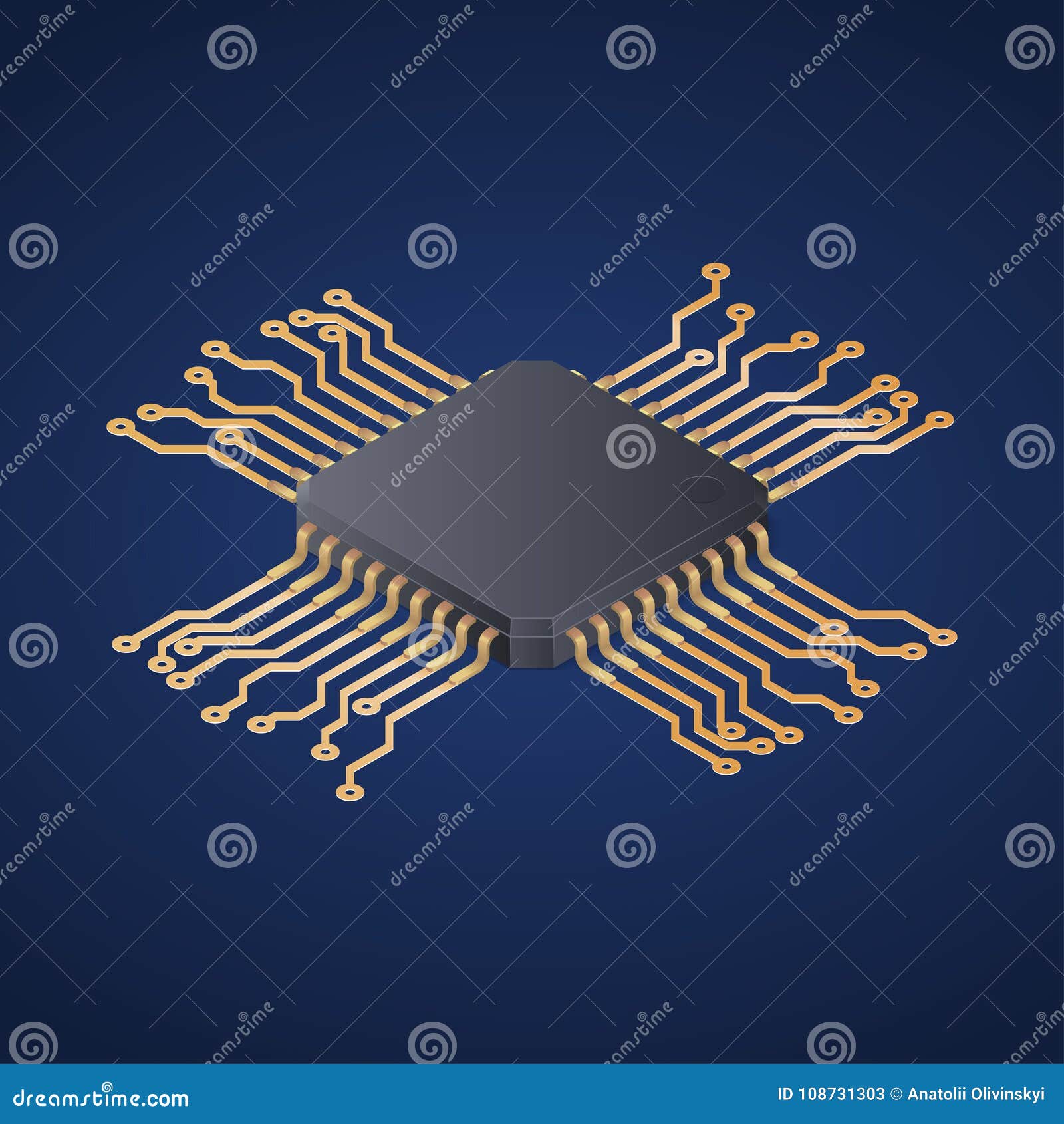 Cpu. Microprocessor. Microchip. Circuit Board. Isometric Vector ... Cpu. Microprocessor. Microchip. Circuit Board. Isometric Vector ...