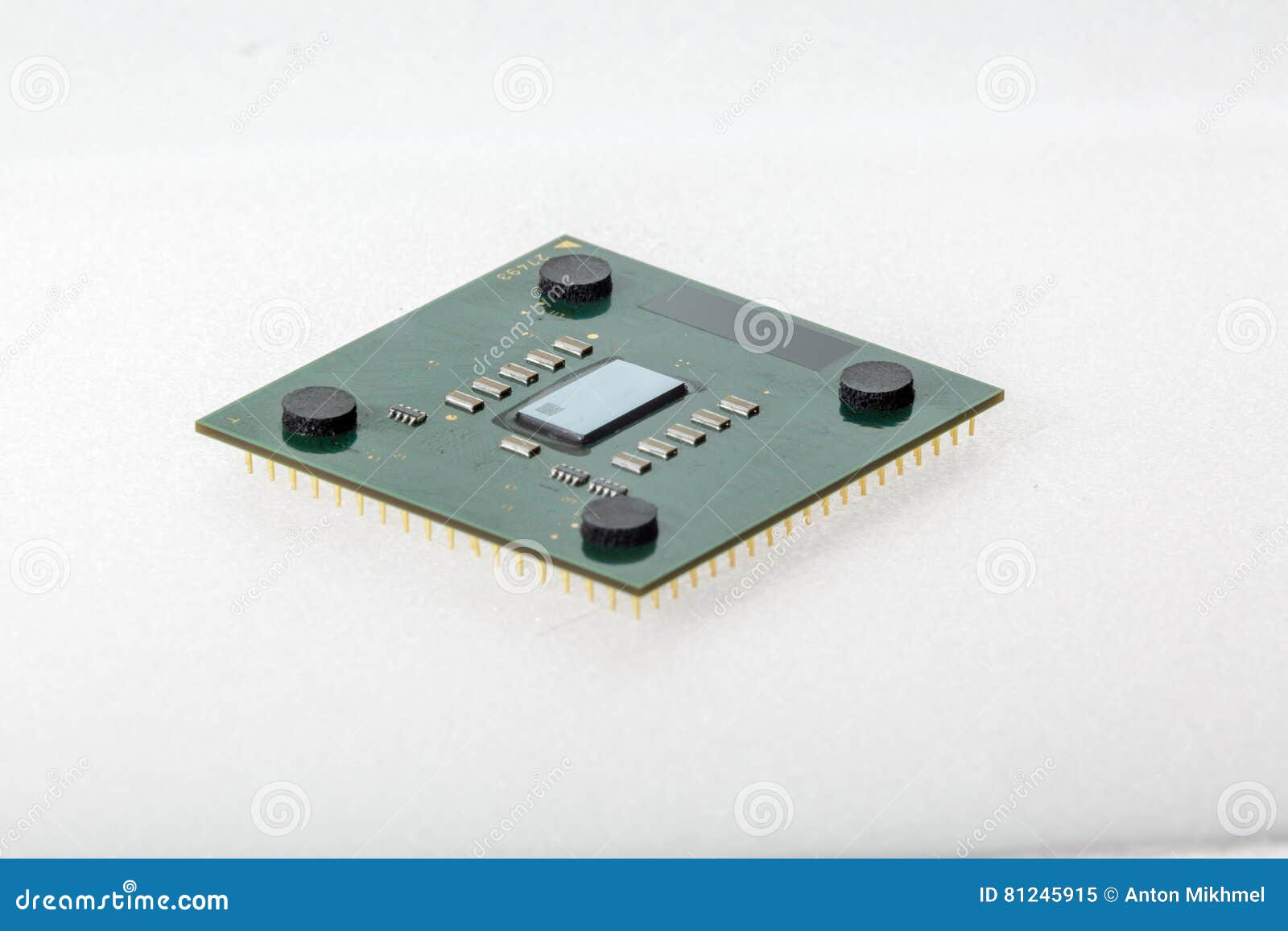 CPU. Modern Computer Processor Unit Stock Image - Image of component ...