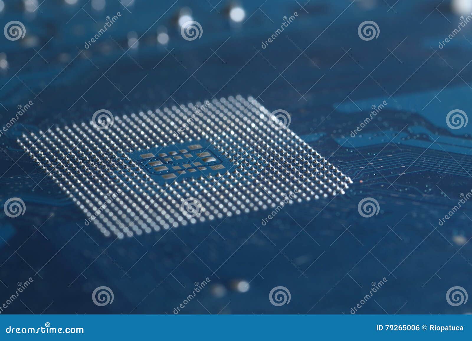 CPU Motherboard Chip Socket Solder Balls Stock Photo - Image of ...