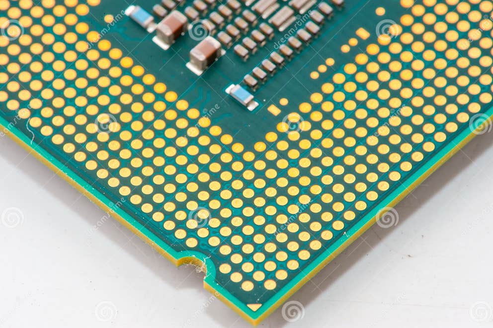 CPU motherboard stock photo. Image of macro, angles, depth - 43470274