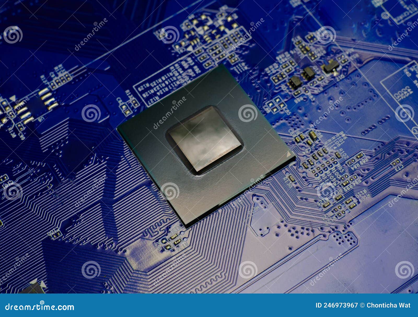 CPU Operating Chipset Computer Stock Image - Image of connect, micro ...