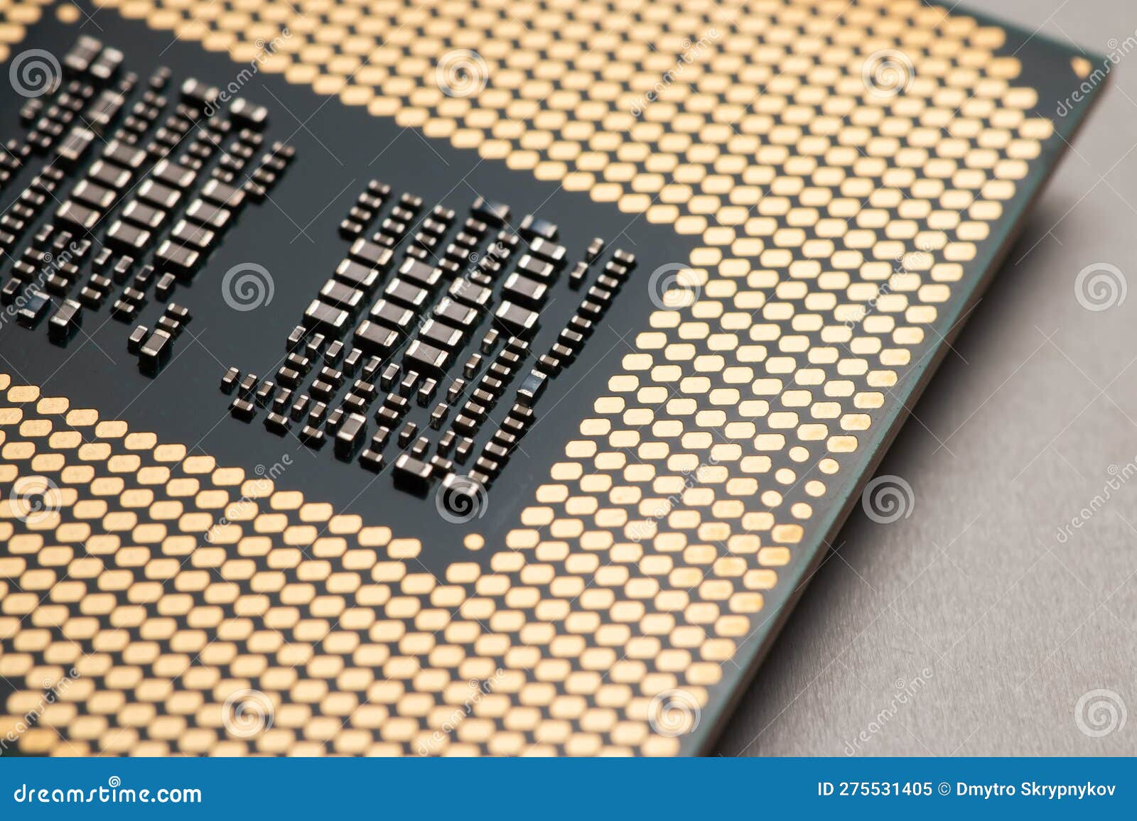 Cpu Ou Unidade Central De Processamento Da Motherboard Macro Shot ...