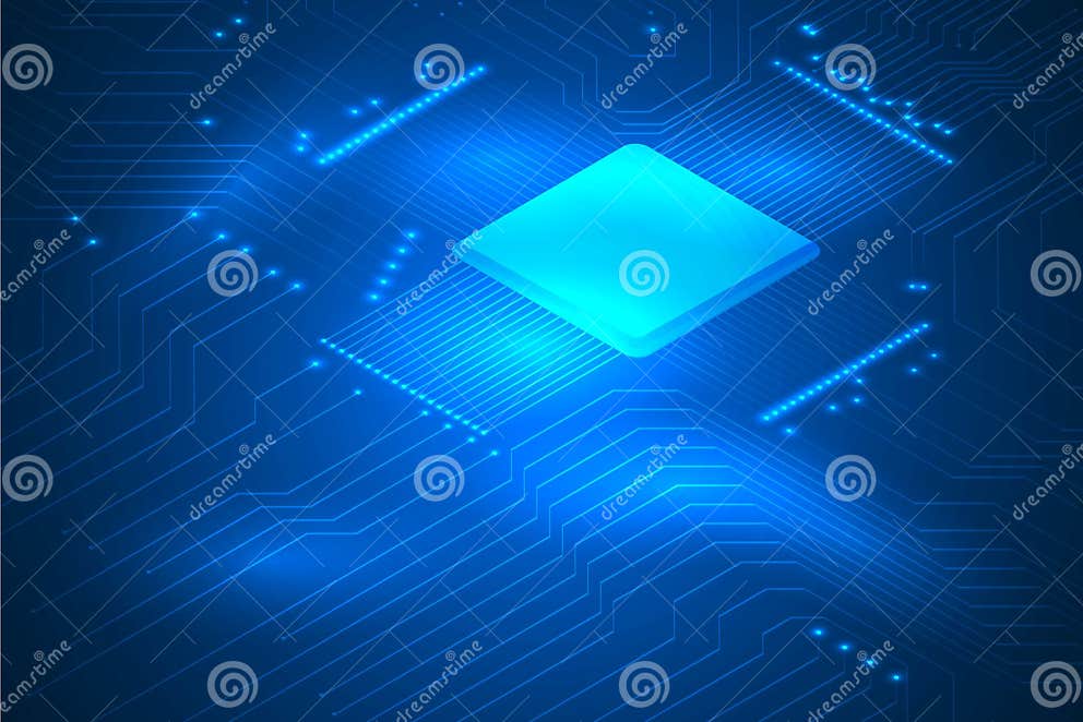 CPU Performance Abstract Background. Digital Code Security Technology ...