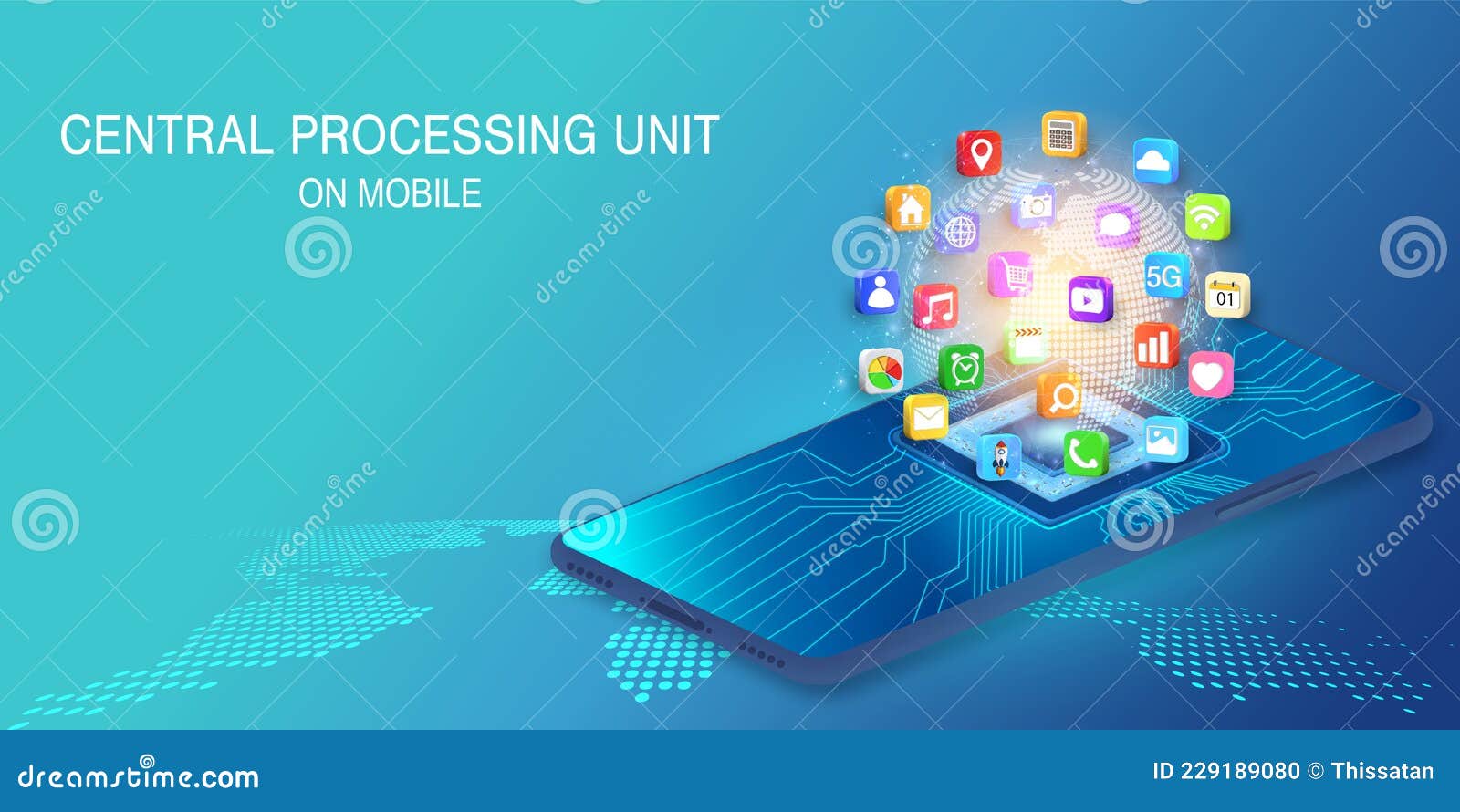 Digital Processor CPU - Vector Logo Template For Corporate Identity ... Digital Processor CPU - Vector Logo Template For Corporate Identity ...