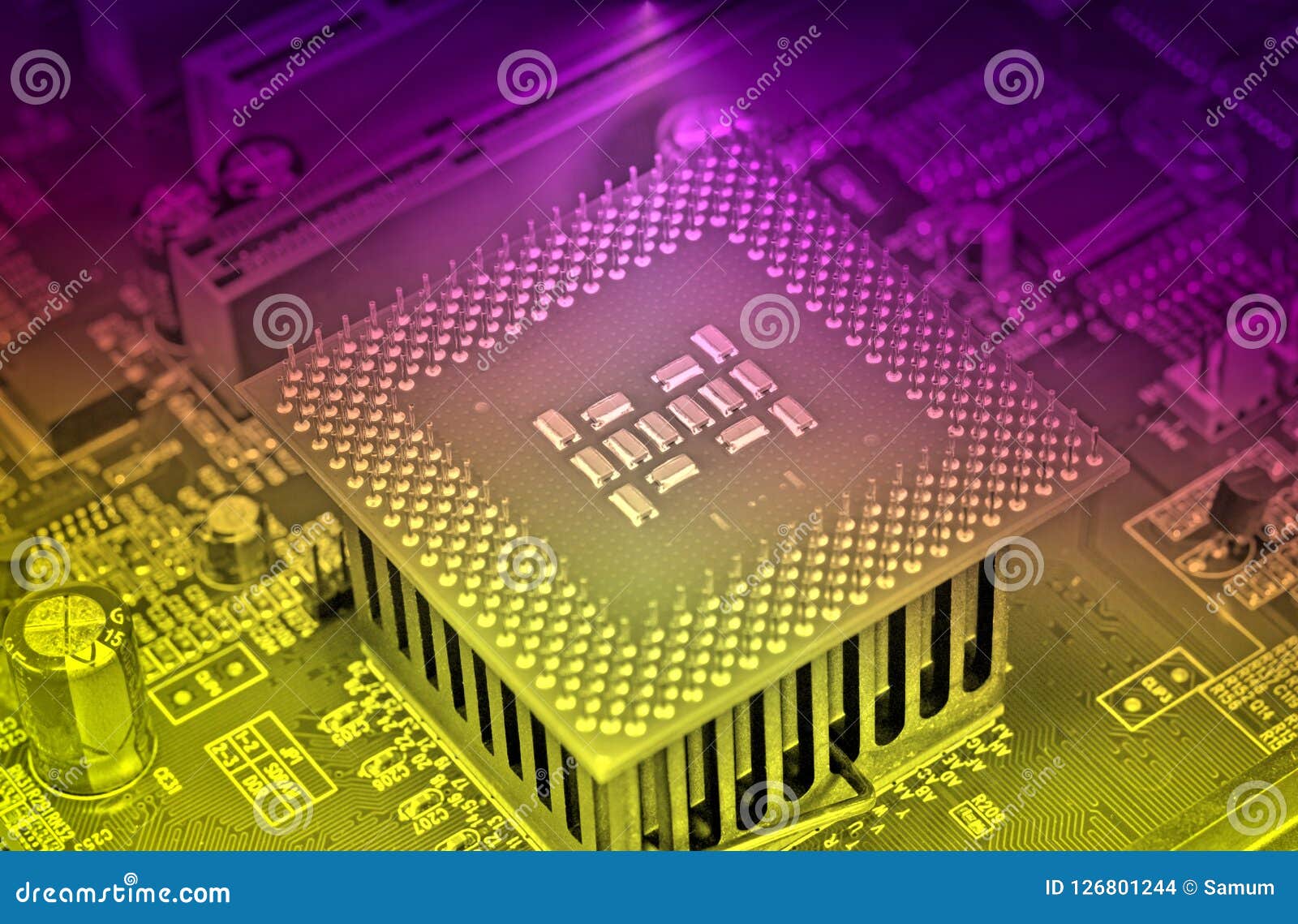 Cpu Pins and Circuit Mother Board Stock Photo - Image of engineering ...
