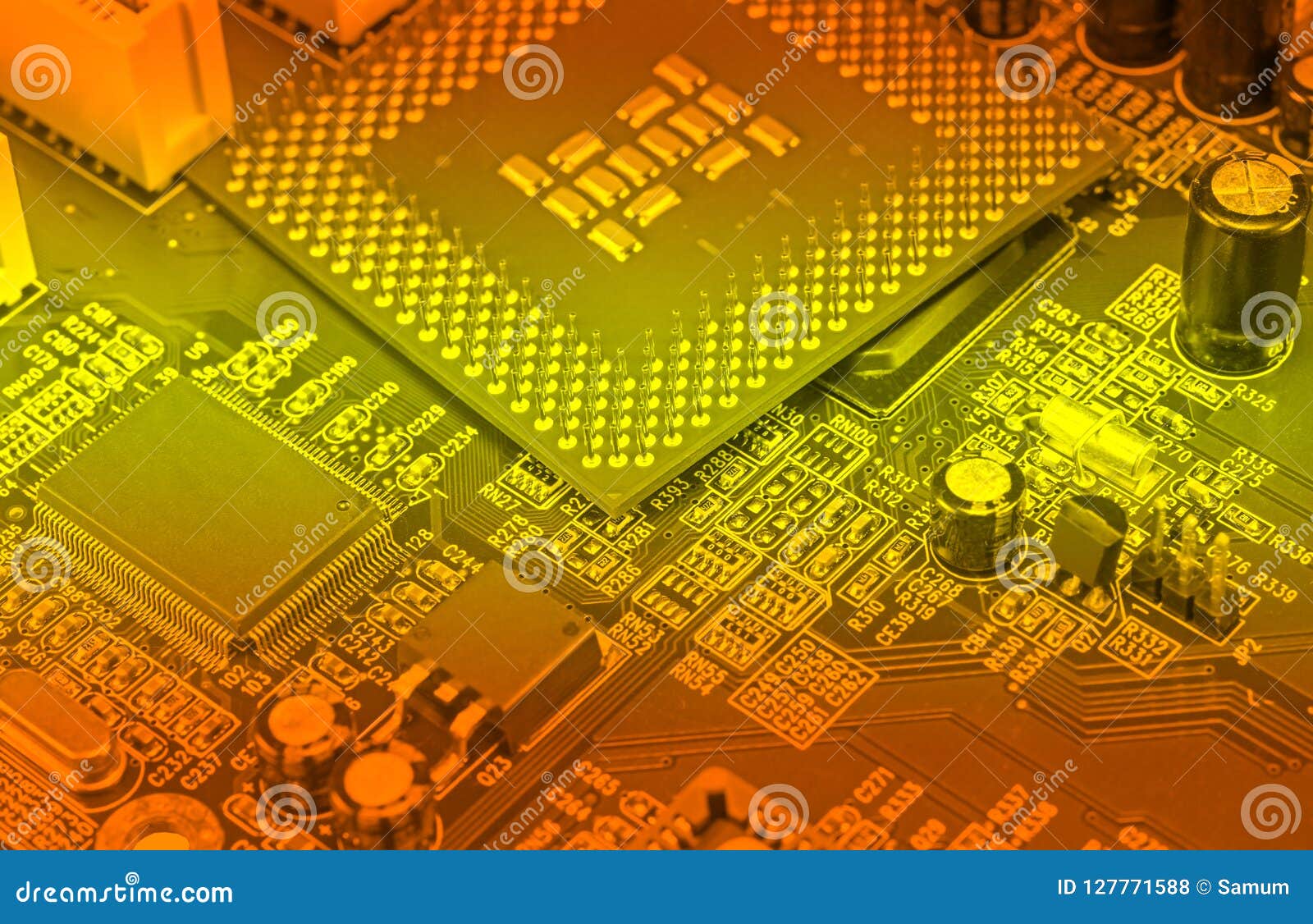 Cpu Pins and Circuit Mother Board Stock Photo - Image of computing ...