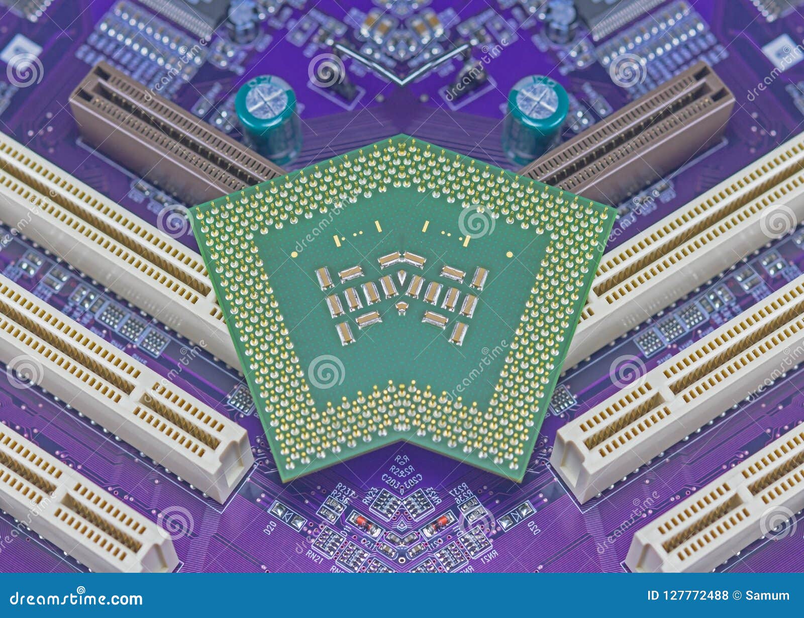 Cpu Pins and Circuit Mother Board Stock Photo - Image of connection ...