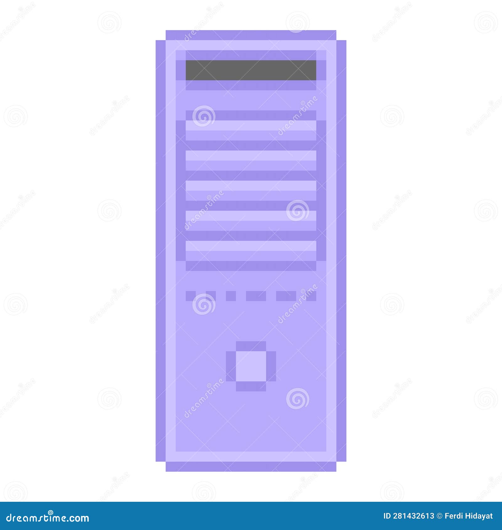 Cpu in pixel art stock vector. Illustration of collection - 281432613
