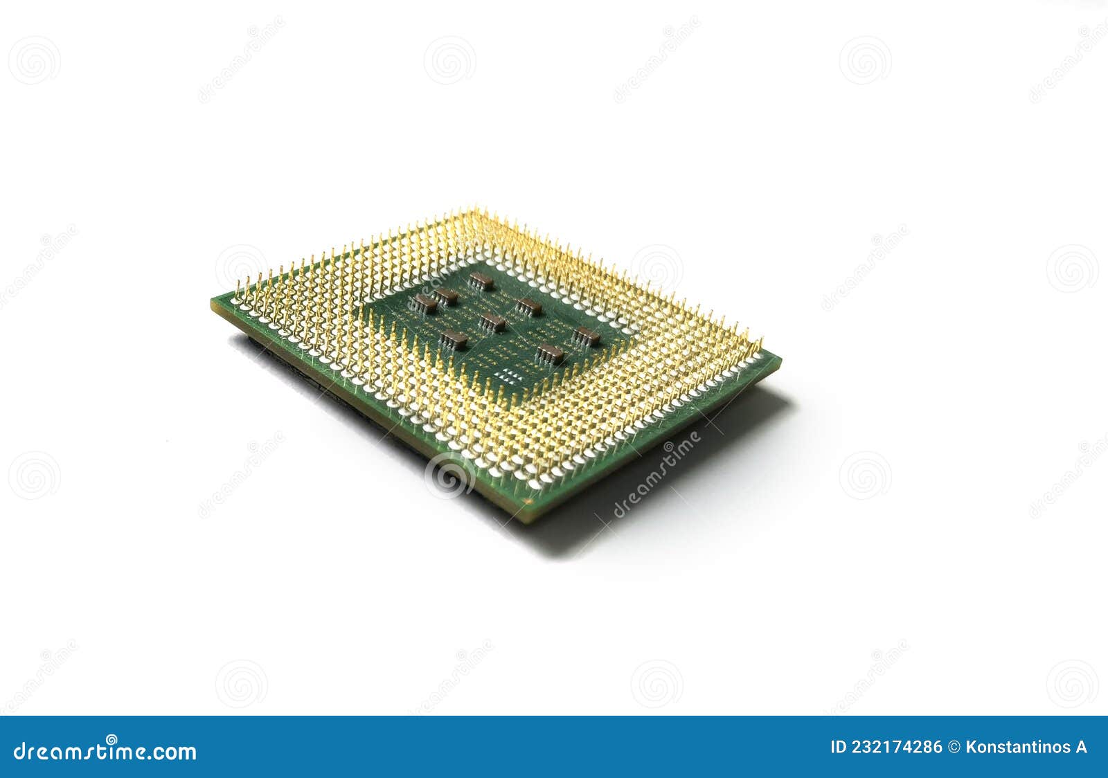 Cpu Processor Chip of Computer Isolated Stock Photo - Image of ...