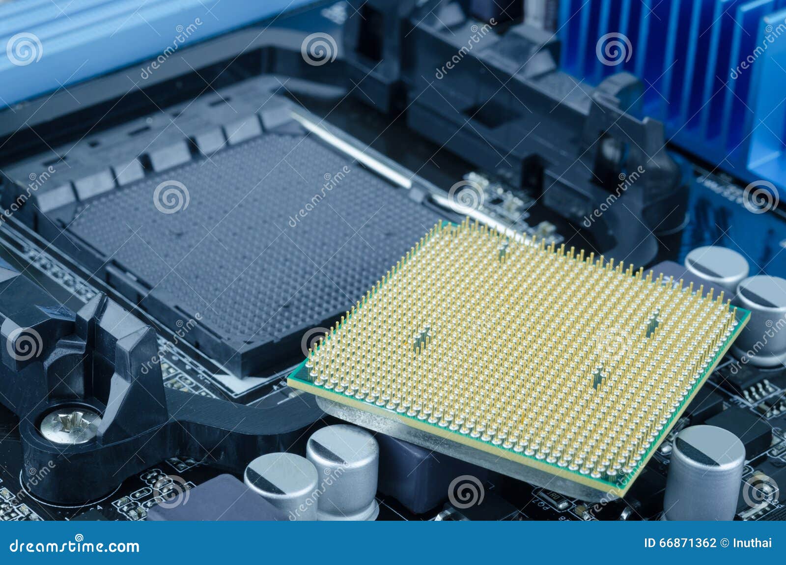 CPU processor stock photo. Image of data, mainboard, microchip - 66871362