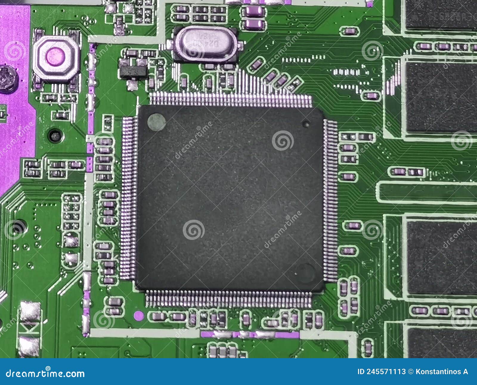 Cpu Processor of Tablet Microchip of Motherboard Stock Image - Image of ...