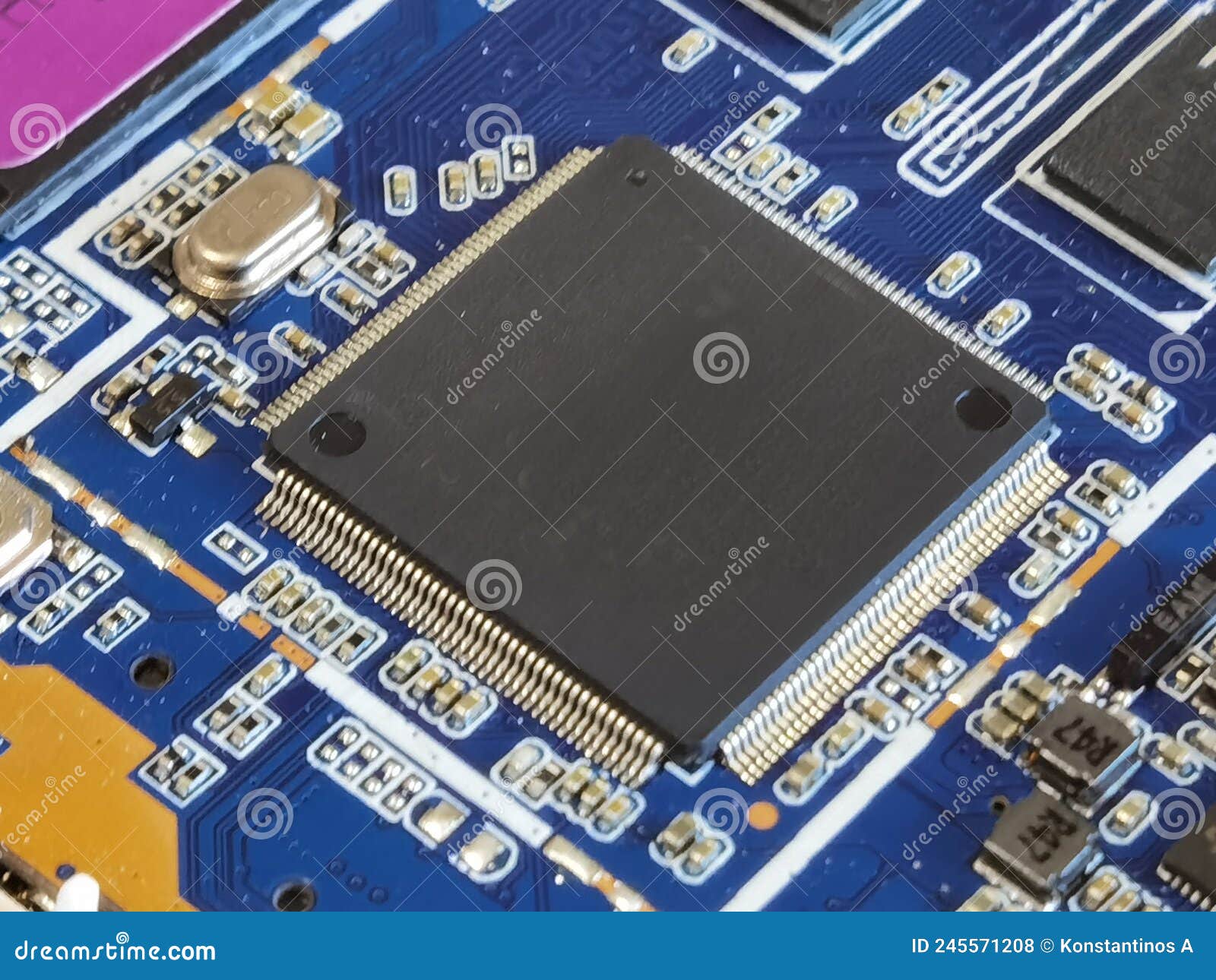 Cpu Processor of Tablet Microchip of Motherboard Stock Photo - Image of ...