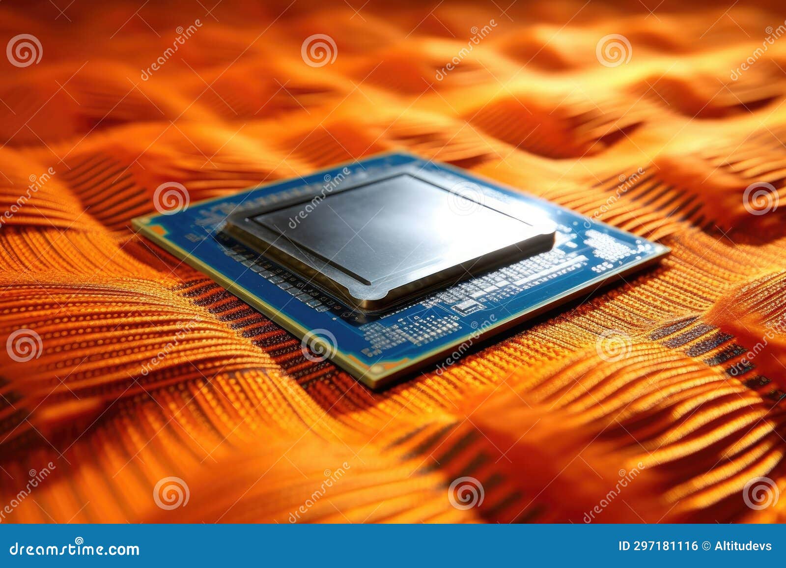 Cpu Resting on Non-static Cloth Prior To Installation Stock Photo ...