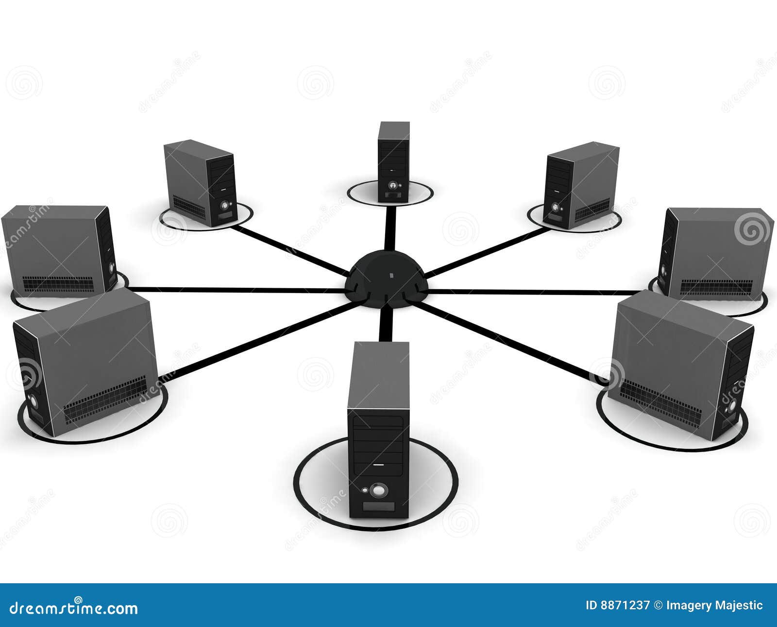 Cpu servers communication stock illustration. Illustration of server ...