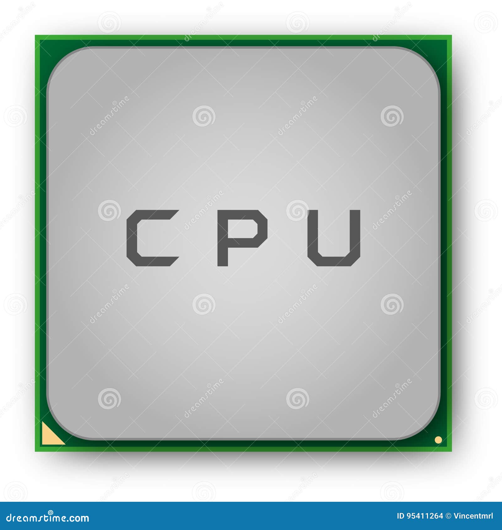 CPU stock vector. Illustration of processors, server - 95411264