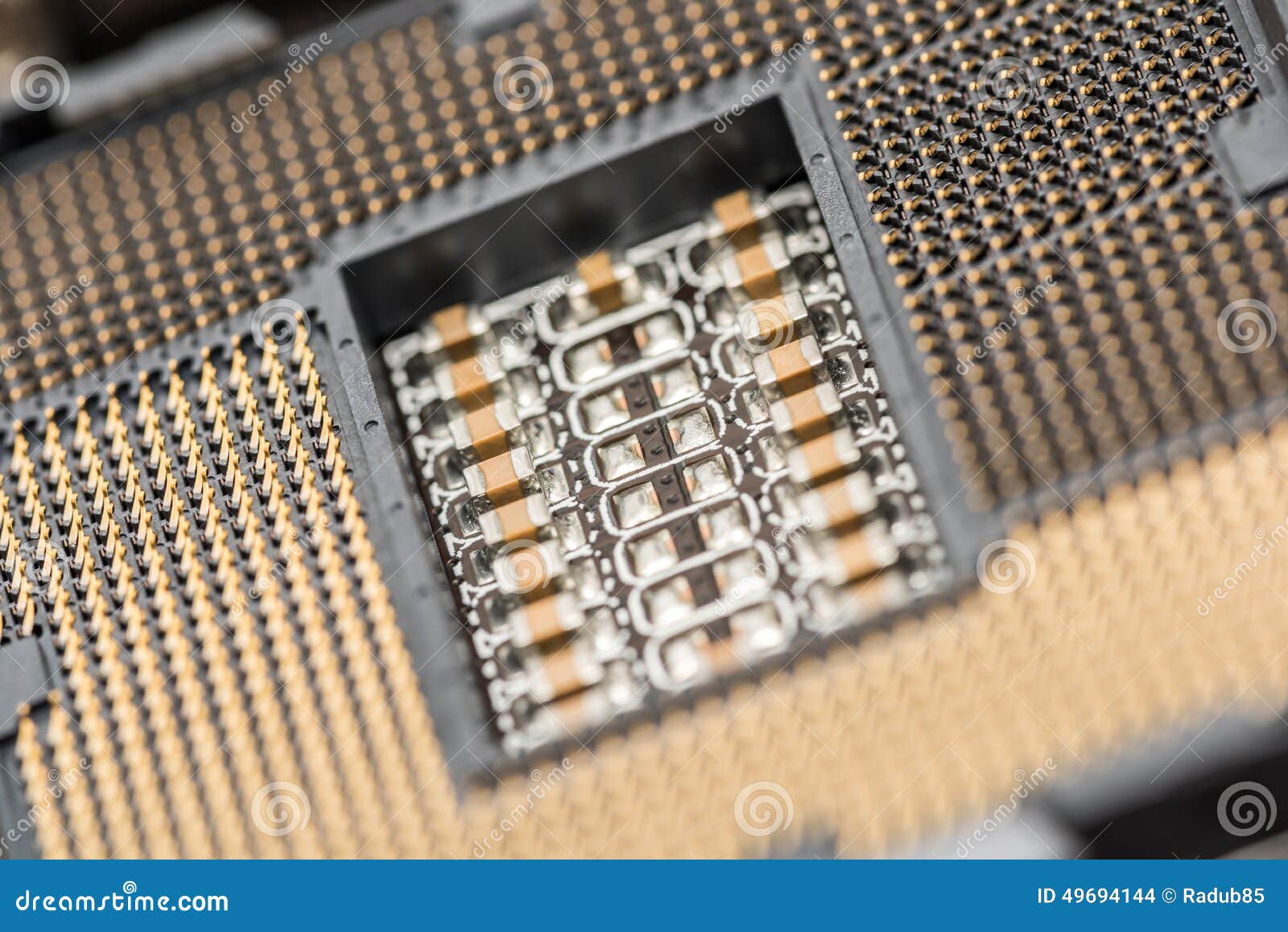 CPU Socket on Motherboard stock photo. Image of electronic - 49694144