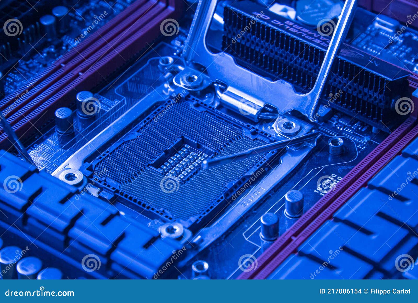 Cpu socket motherboard 4 stock photo. Image of silicon - 217006154