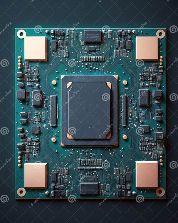 AM4 CPU Socket on Motherboard of Modern Powerful PC. Computer Hardware ...