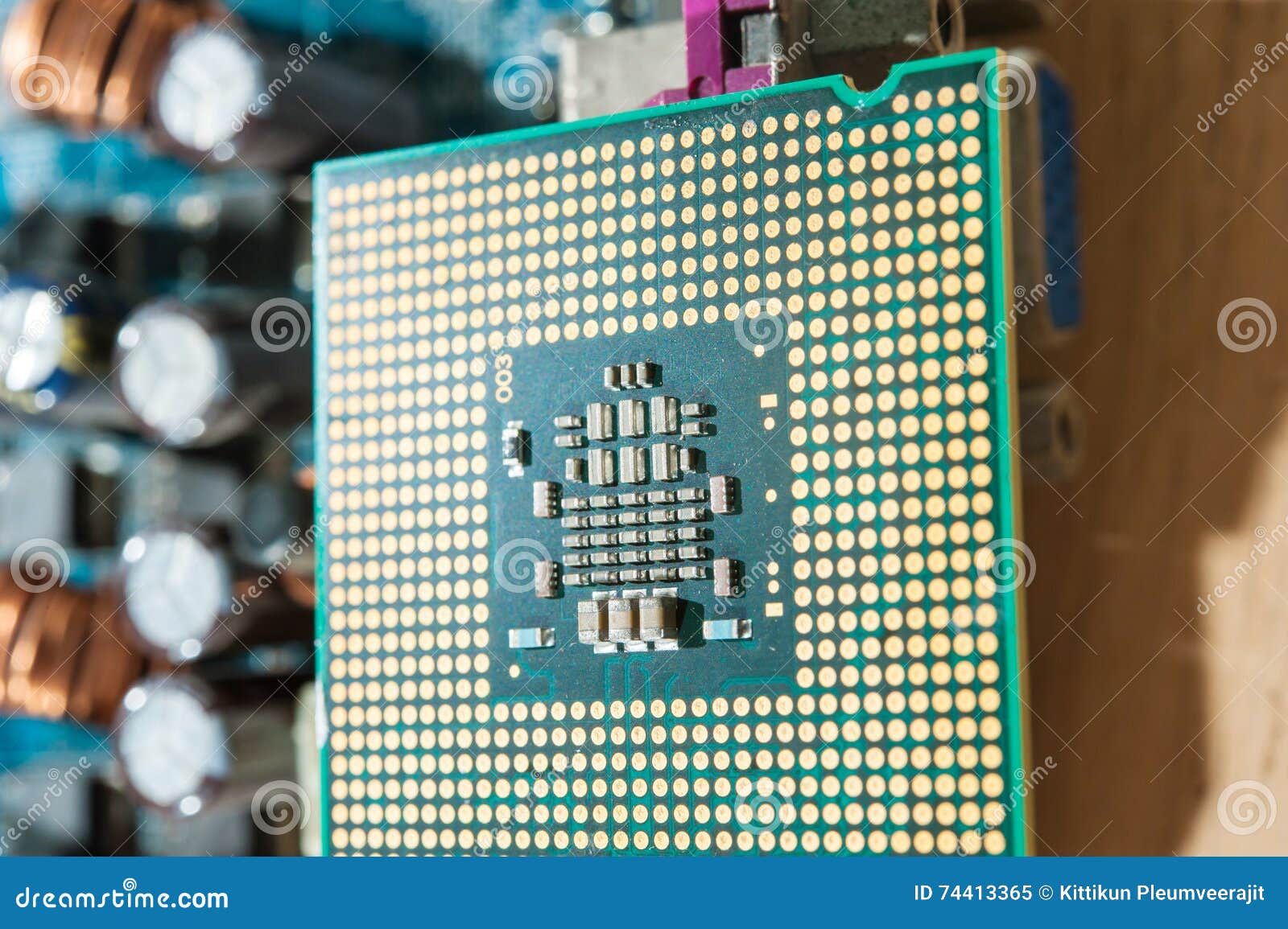 CPU socket and processo stock image. Image of interior - 74413365