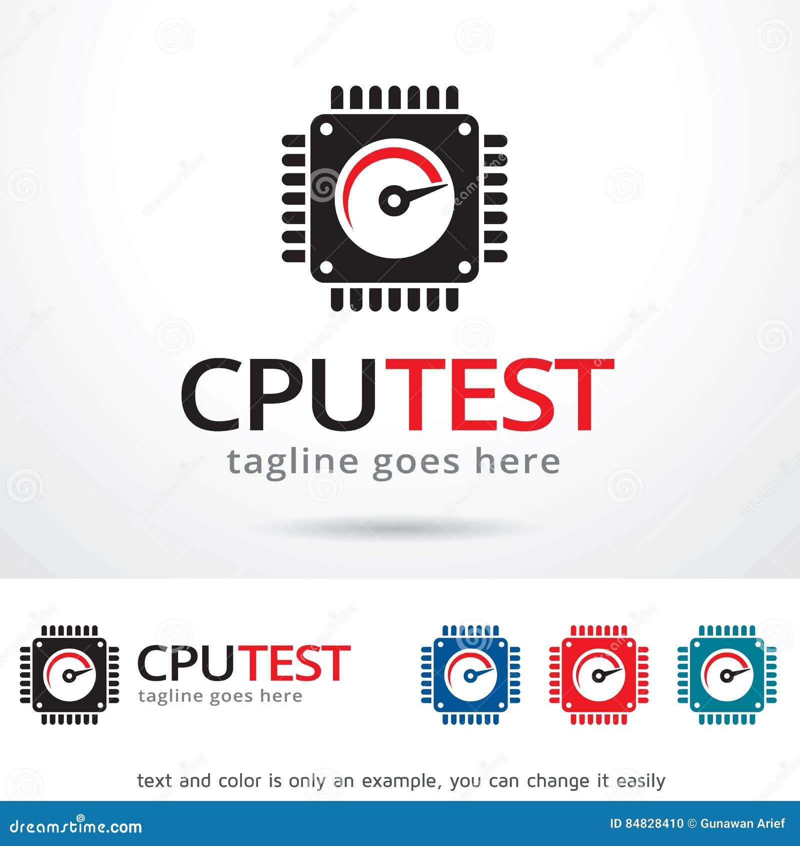 Cpu Test Logo Template Design Vector Stock Vector - Illustration of ...