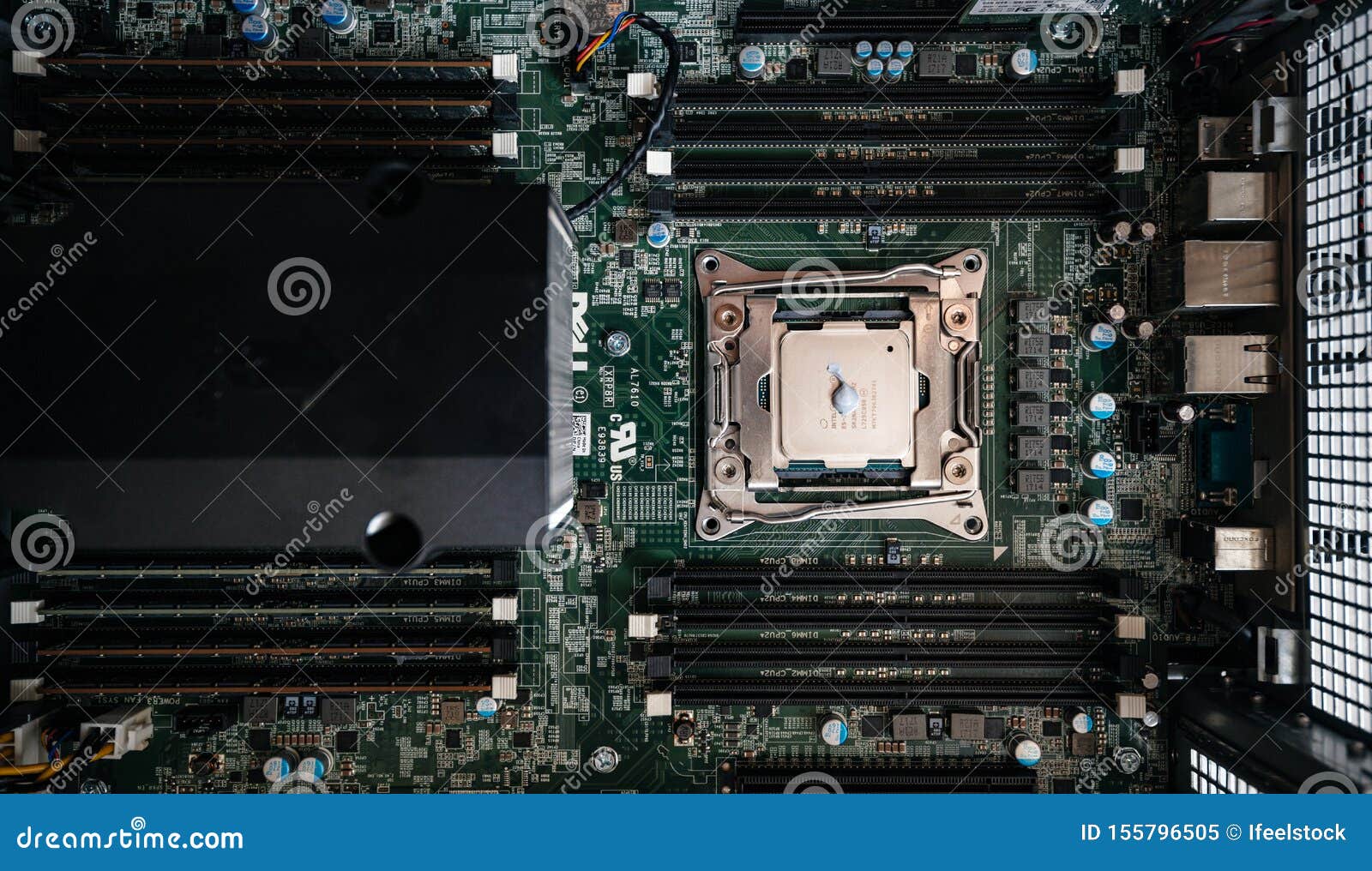 CPU Thermal Paste Grease Applied on a Second CPU Editorial Image ...