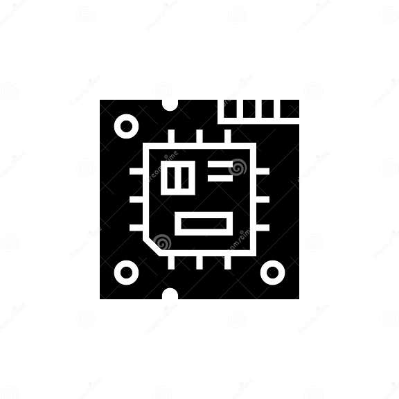 Cpu Vector Icon. Computer Component Icon Solid Style. Perfect Use for ...