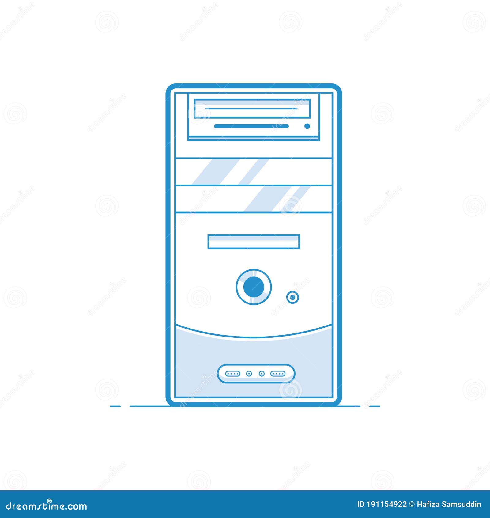 Cpu. Vector Illustration Decorative Design Stock Vector - Illustration ...