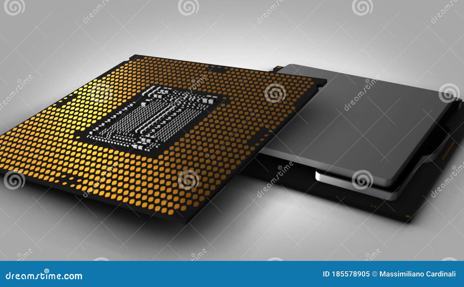 CPU zoom out stock video. Video of component, computing - 185578905