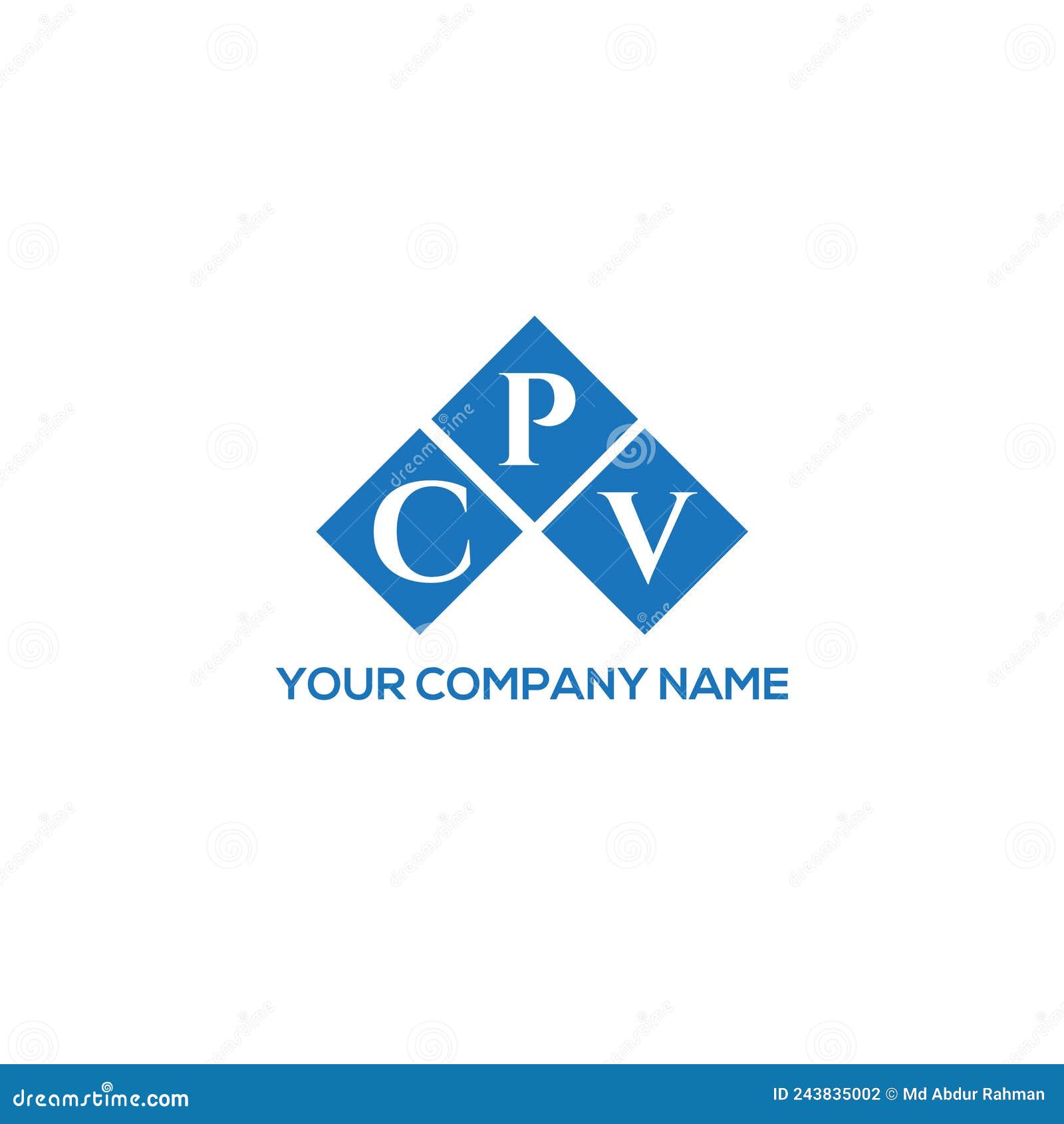 CPV Letter Logo Design on White Background. CPV Creative Initials ...