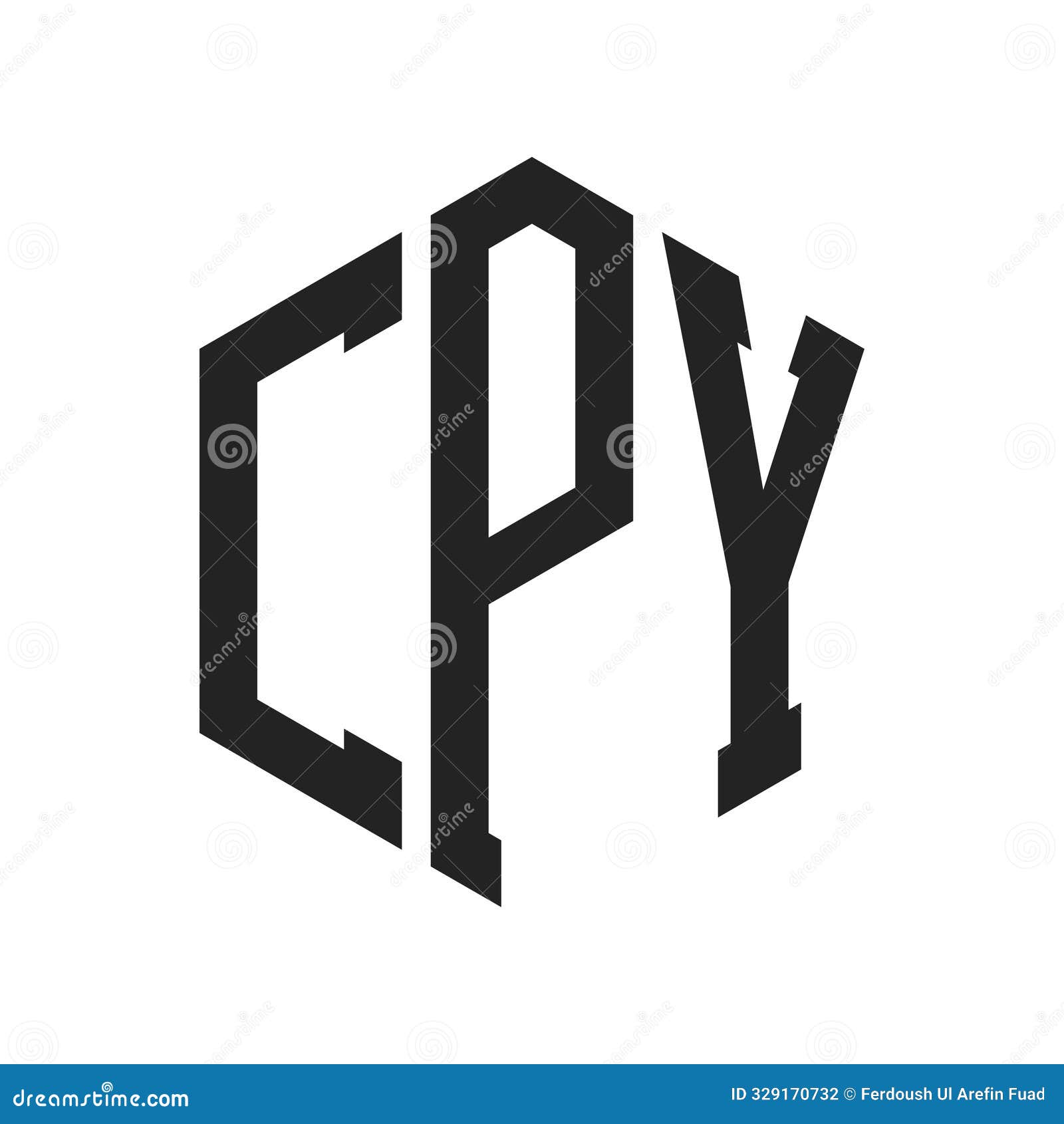 CPY Logo Design. Initial Letter CPY Monogram Logo Using Hexagon Shape ...