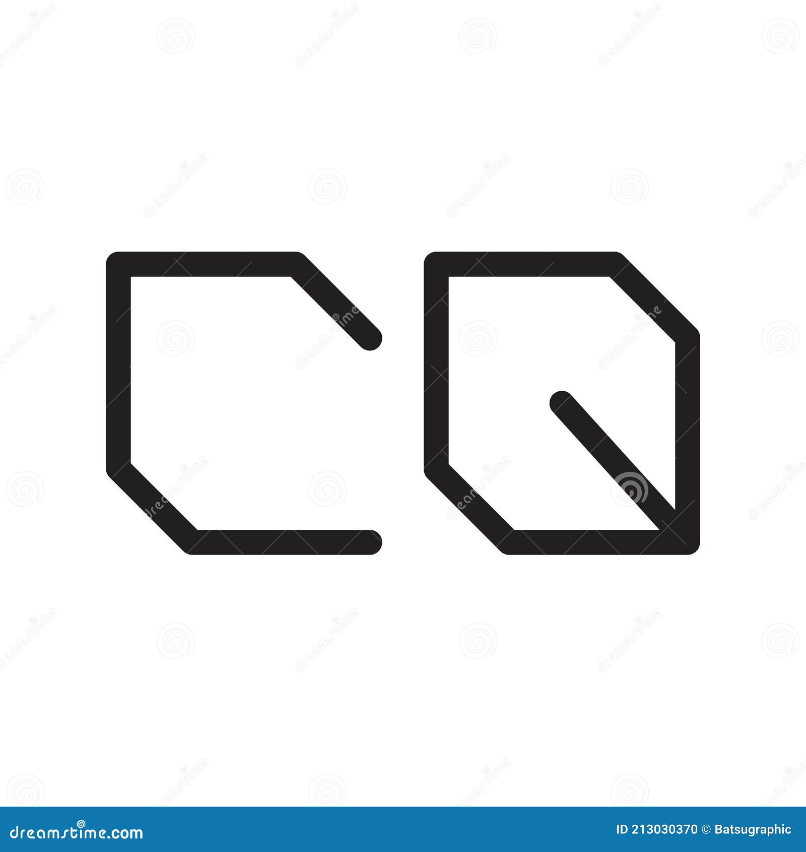 Cq Initial Letter Vector Logo Icon Stock Vector - Illustration of ...