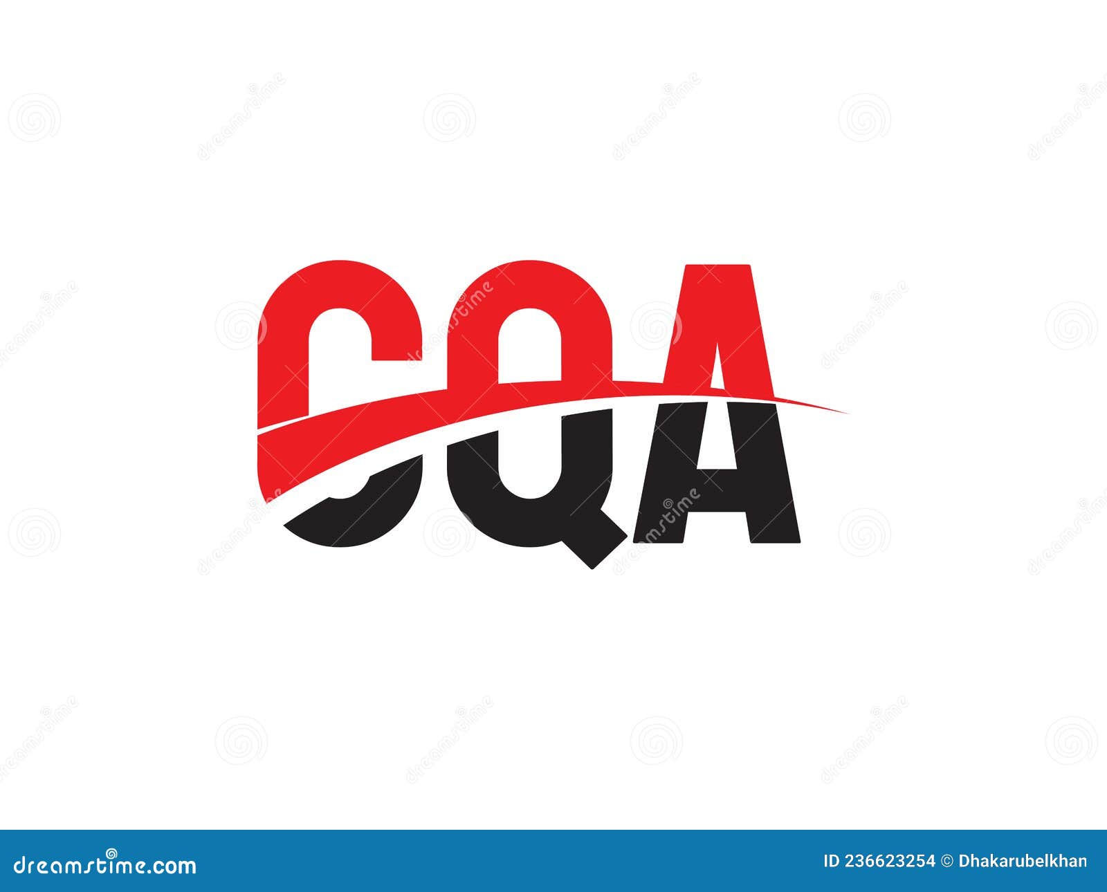 CQA Letter Initial Logo Design Vector Illustration Stock Vector ...