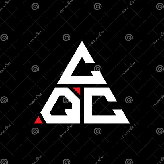 CQC Triangle Letter Logo Design with Triangle Shape. CQC Triangle Logo ...