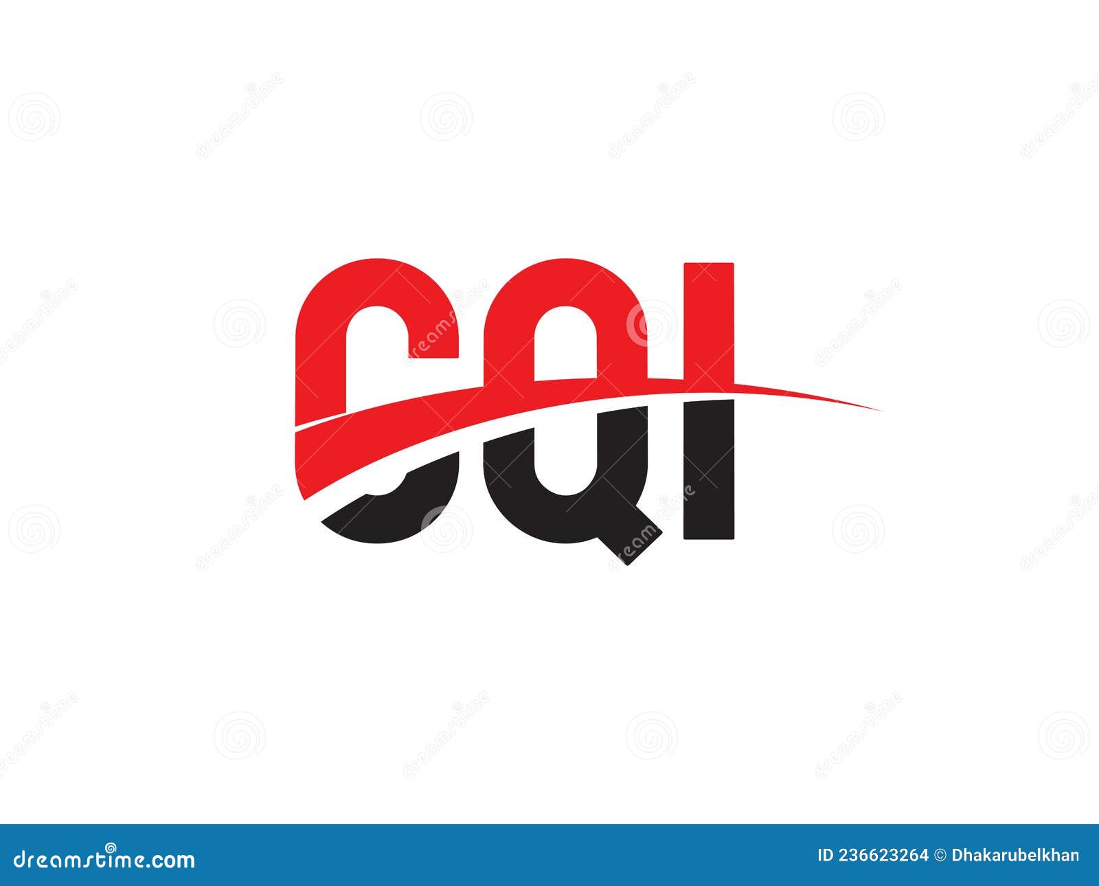 CQI Letter Initial Logo Design Vector Illustration Stock Vector ...