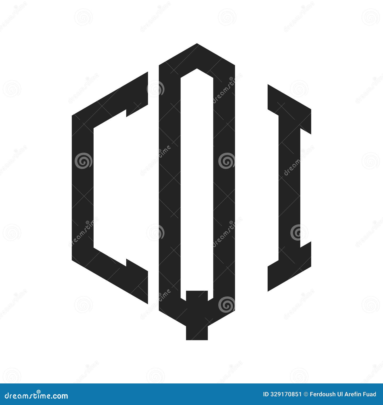 CQI Logo Design. Initial Letter CQI Monogram Logo Using Hexagon Shape ...