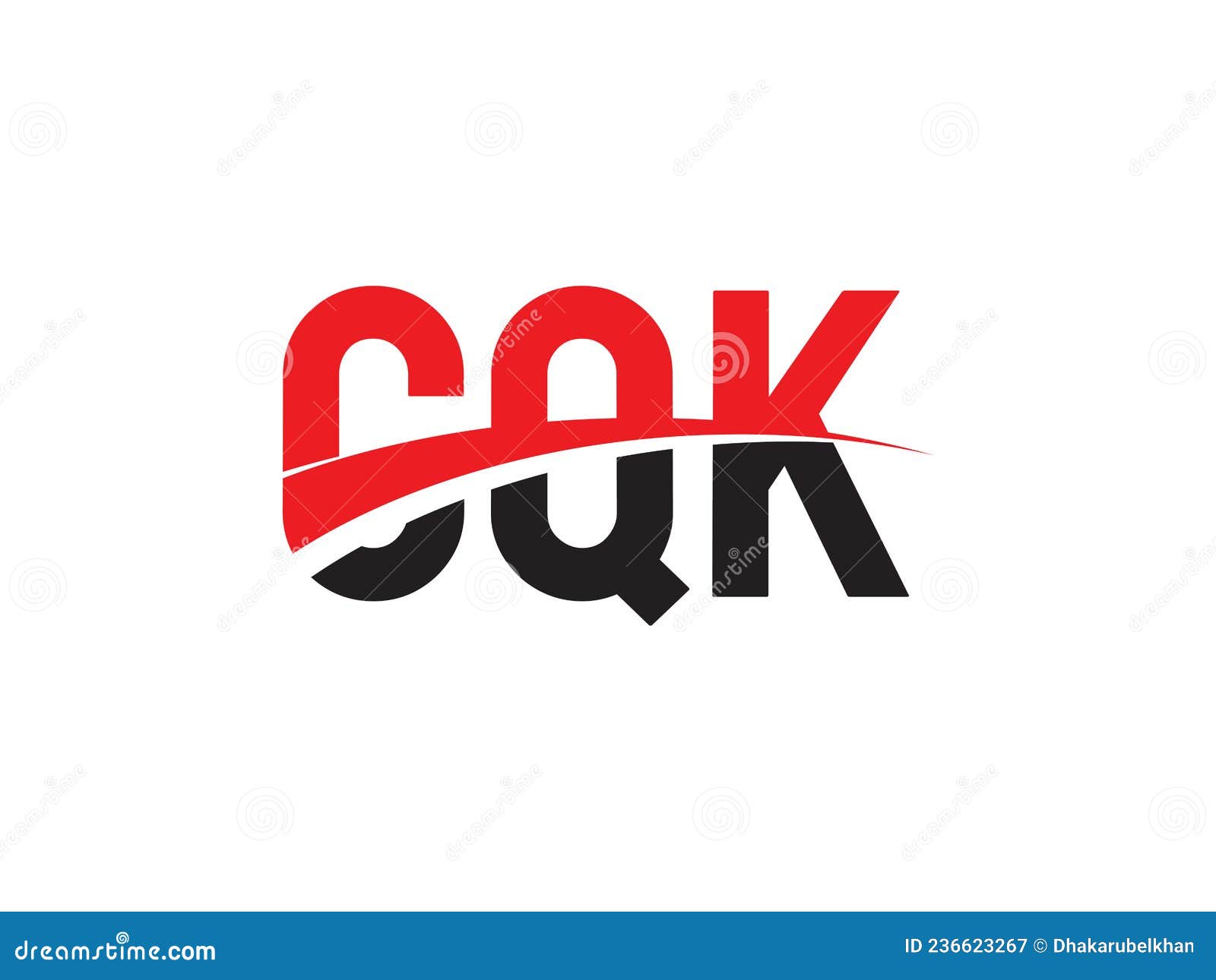 CQK Letter Initial Logo Design Vector Illustration Stock Vector ...